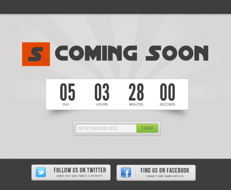 Create a Simple Coming Soon Page Design in Photoshop - Sanjay