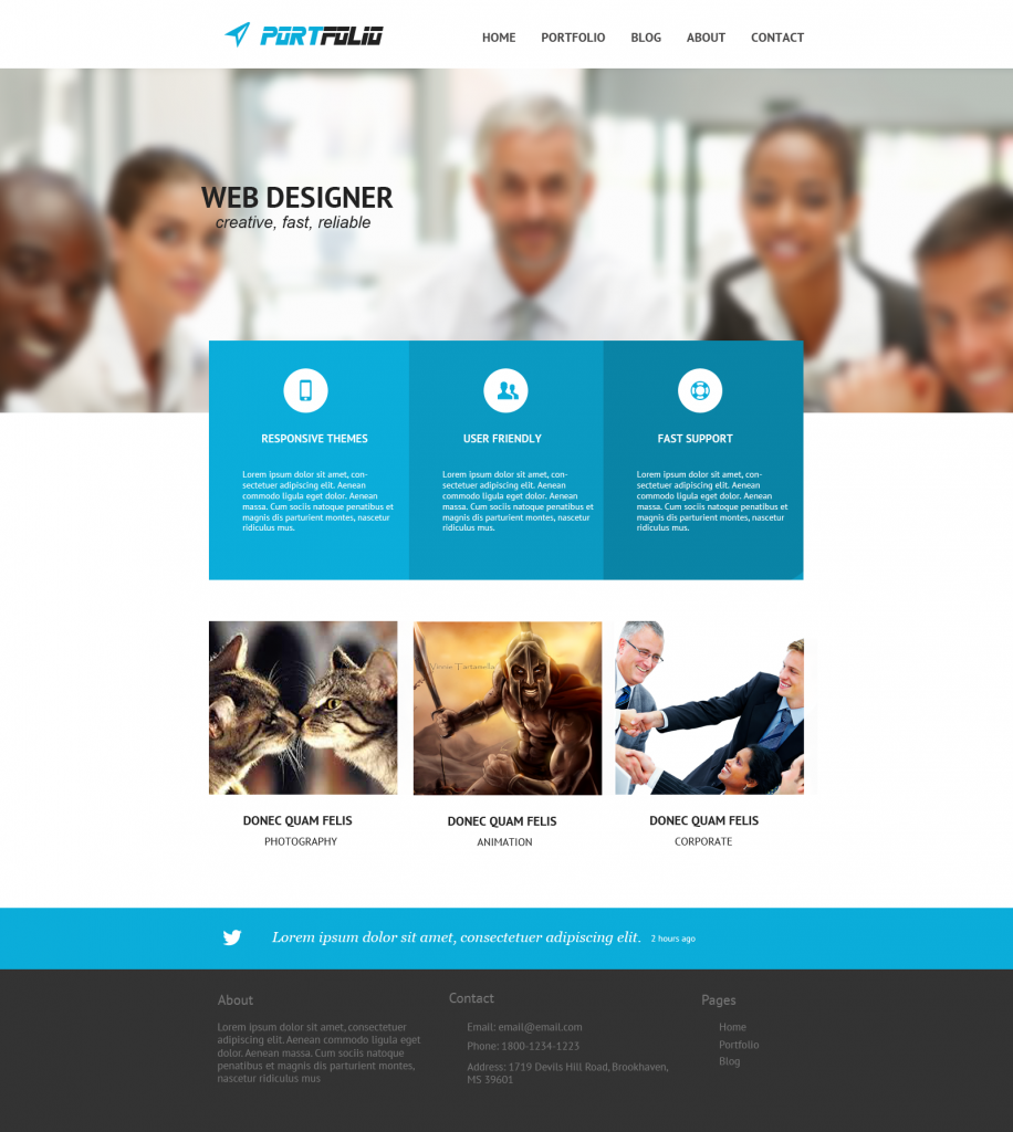 How to Make a Web Designer Portfolio in Photoshop - Sanjay
